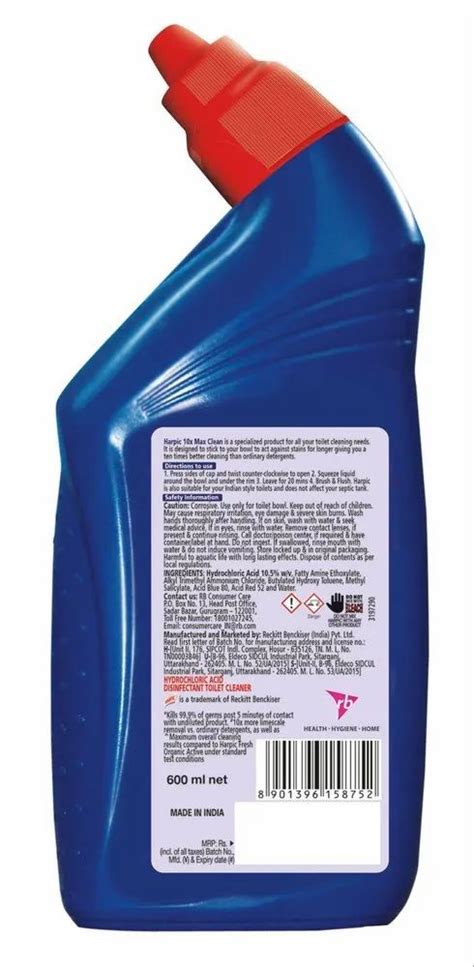 Harpic 600ml Disinfectant Toilet Cleaner At Rs 116bottle Harpic