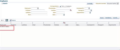 ADF 11g Af Query Af Table Con Datos Precargados Al Iniciar