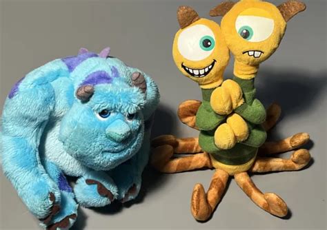DISNEY PIXAR MONSTERS Inc University Sulley Terri Terry Plush Soft