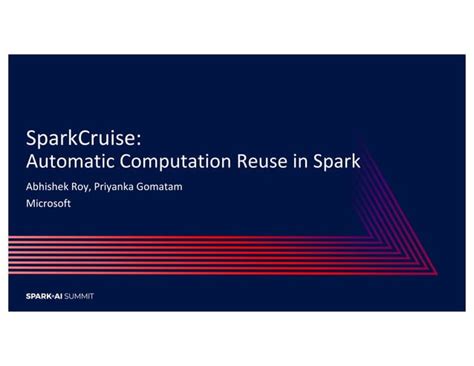 Sparkcruise Automatic Computation Reuse In Apache Spark Ppt Free