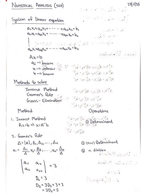 Numerical Analysis Notes Pdf
