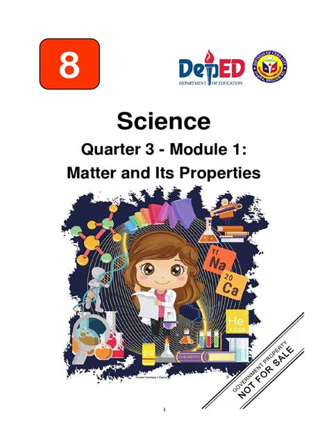 Science G8 Q3 M1 Pdf Matter Atoms