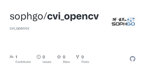 github sophgo cvi opencv cvi opencv