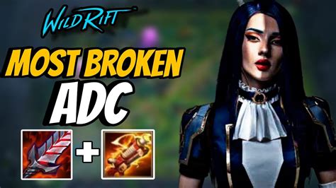 CAITLYN IS MOST BROKEN ADC IN WILD RIFT BUILD AND RUNES YouTube