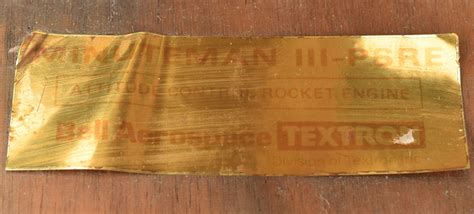 Minuteman Missile Post Boost Thruster Assembly Rr Auction