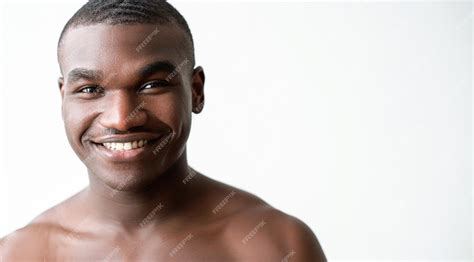 Premium Photo Man Wellness Skincare Hygiene Confident Positive Happy