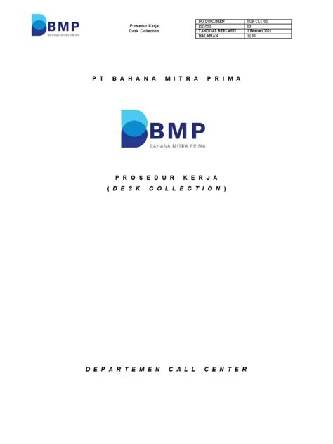 Sop Desk Collection Pdf