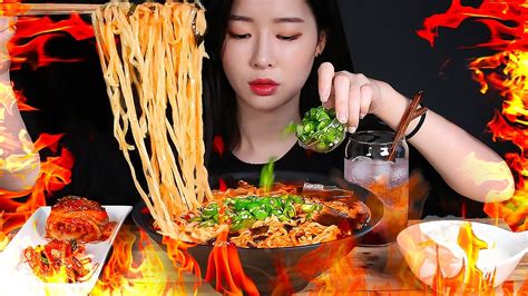화난 너구리 Rta 3봉지 청양고추 라밥 🔥리얼사운드먹방3x Angry Spicy Noodles Neoguri Mie