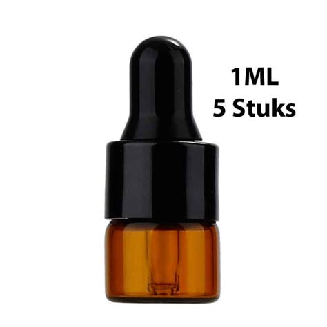 Glazen Pipetflesje Gekleurd Glas Pipet Goud Zwart 5ml 10ml Of 15 Ml YBMC