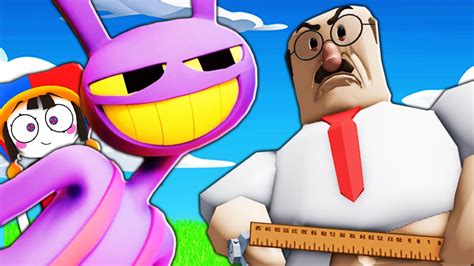 Jax Helps Pomni Escape The Great School Breakout In Roblox Youtube