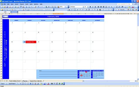 Monthly Task Calendar Excel Danita Brandea