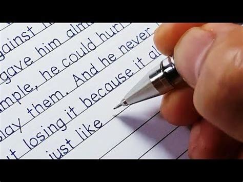 Beautiful English Handwriting Styles