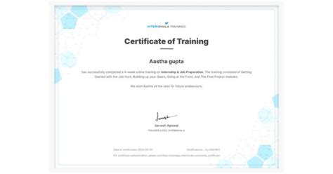 aastha gupta on linkedin successfully completed the internship and job
