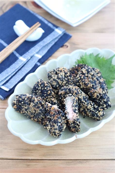 お弁当やおつまみに♪鮭のごま焼き By Kaana57 【クックパッド】 簡単おいしいみんなのレシピが396万品