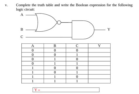 Solved Complete The Truth Table And Write The Boolean Chegg