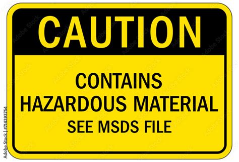 Safety Data Sheet And Material Safety Data Sheet Sign Stock Vector Adobe Stock