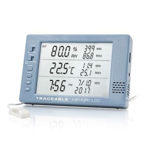 Traceable Memory Loc Datalogging Humidity Thermometer