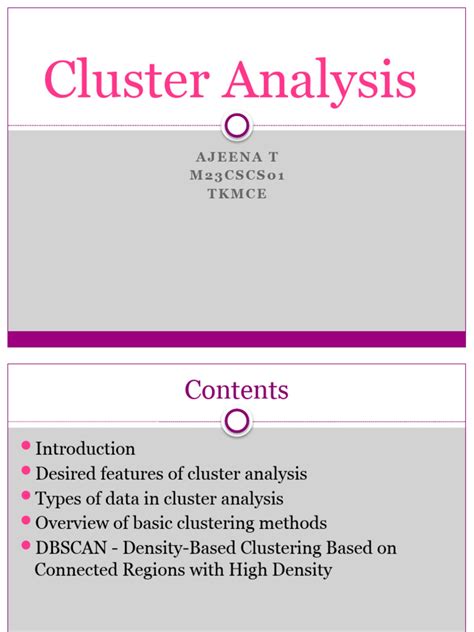 cluster analysis pdf cluster analysis applied mathematics