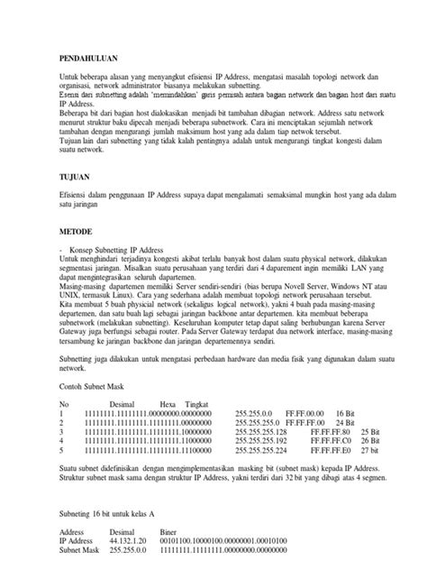 konsep subnetting ip address pdf