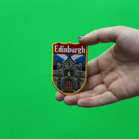 Edinburgh Scotland Shield Patch Embroidered Iron On Bg7 Etsy