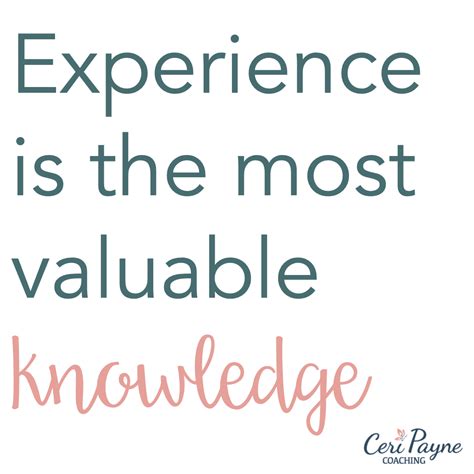 Experience Is The Best Knowledge Organizedlifecoach