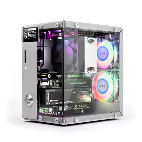 2024 New Tech Nvme M 2 SSD Pcie Mini PC Case For Raspberry Pi 5
