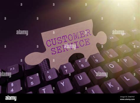 Sign Displaying Customer Service Business Showcase Process Of Ensuring Client Satisfaction With