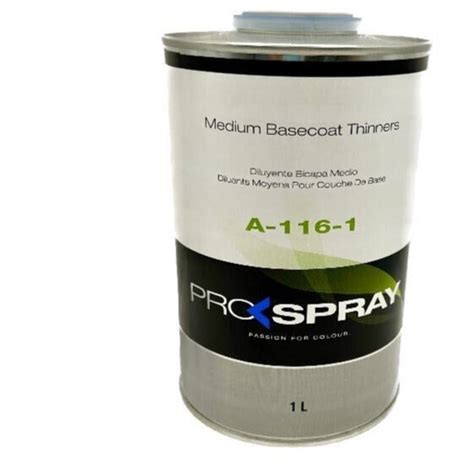 A116 Medium Basecoat Thinner 1 Litre