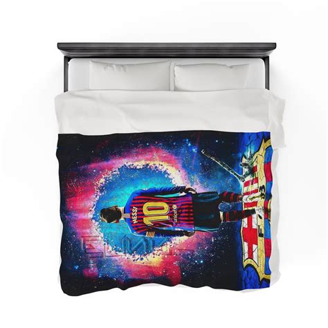 Lionel Messi Plush Blanket Football Soccer T Or Comforting Cover