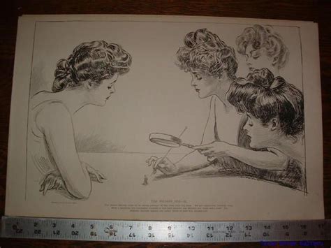 Gibson Girl Print Vintage Charles Dana Gibson Antique 18996525