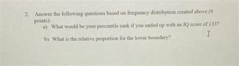 Solved The Following Raw Data Are IQ Scores Construct A Chegg