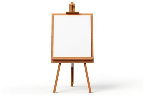 Premium Photo | Wooden Picture Easel Design Isolated On White Background