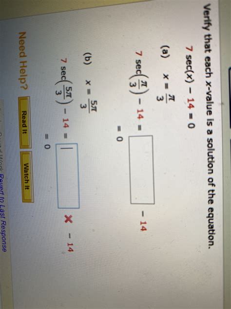 Answered Verify That Each X Value Is A Solution Bartleby