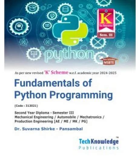 fundamentals of python programming msbte k scheme diploma sem 3 dr