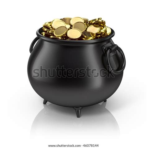 Pot Gold Stock Illustration 46078144