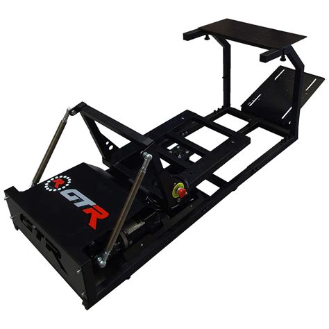 Gtm Model Motion Racing Simulator Cockpit Black Frame With Black Red