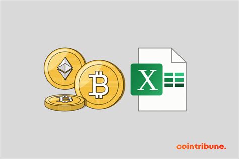 Crypto Heres How To Create Your Own Wallet Tracking Tool In Excel
