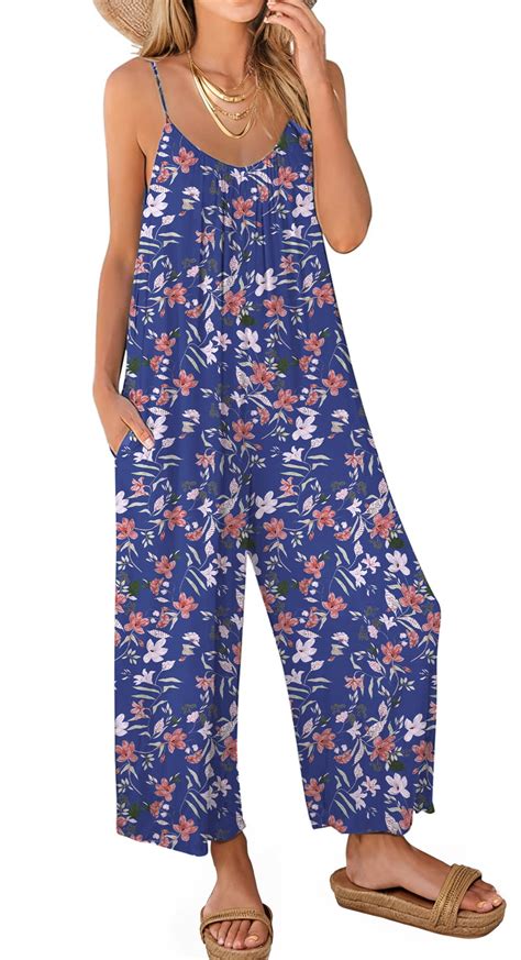 Fantaslook Jumpsuits For Women Casual Sleeveless Spaghetti Strap