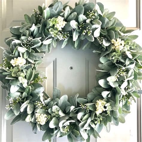 Lambs Ear Wreath Etsy