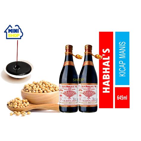 Habhals Kicap Manis Cap Kipas Udang Soya Bean Sauce 645ml Shopee