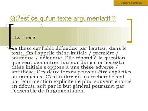 Qu Est Ce Qu Un Texte Argumentatif Exemple
