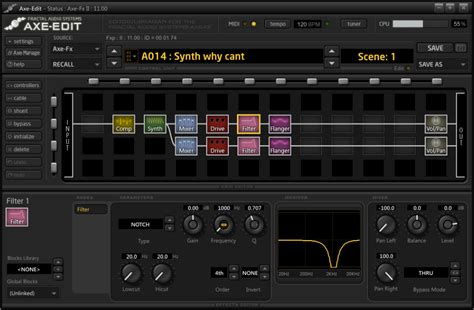 ほかほかギター Axe Fx2でシンセサウンド