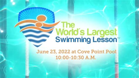 2022 Worlds Largest Swim Lesson Cove Point Park Calvert County Md Calvert County Free