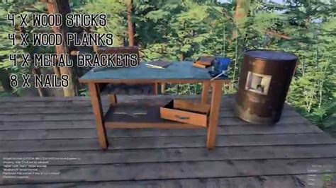 H1Z1 How To Make A Crafting Bench YouTube