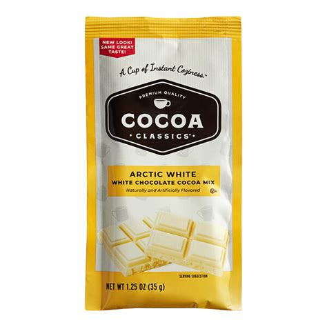 Cocoa Classics Arctic White Chocolate Cocoa Mix Packet 72case