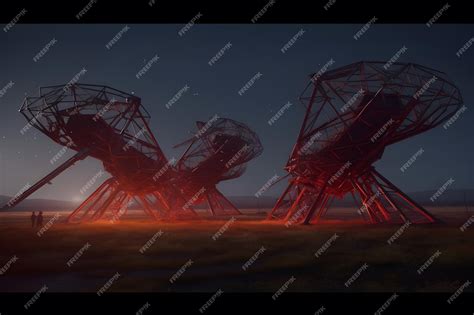 Premium Ai Image Telecommunication Tower Antenna Neural Network Ai