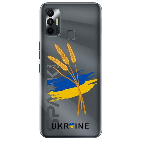 【Чехол для Tecno Spark 7 Spikelets】 Купить с Доставкой по Украине