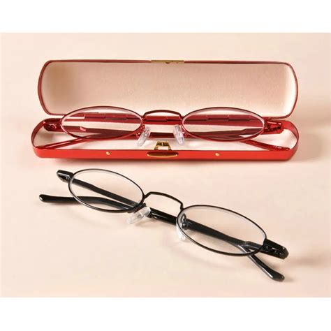 Minclvintage Classic Chic Oval Reading Glasses Unisex Metal Small Full
