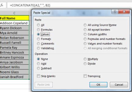 How To Merge Two Columns Without Losing Data In Excel
