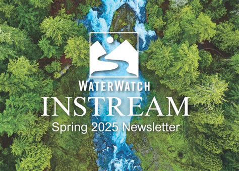 Spring Issue Of Instream In Mailboxes Now Waterwatch